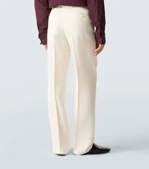 LARDINI High-rise Slim Pants