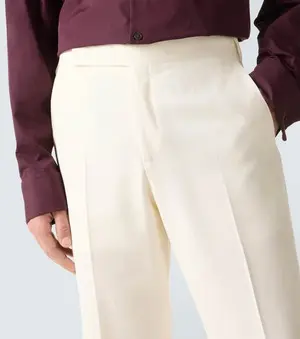 LARDINI High-rise Slim Pants