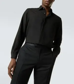 LARDINI Tencel And Linen Shirt