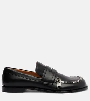 JW Anderson Leather Loafers - Black