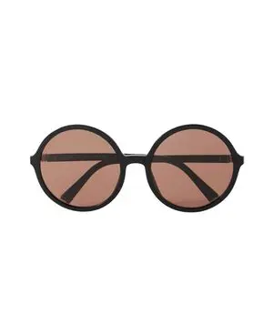 Miu Miu Round-Frame Acetate Sunglasses Black
