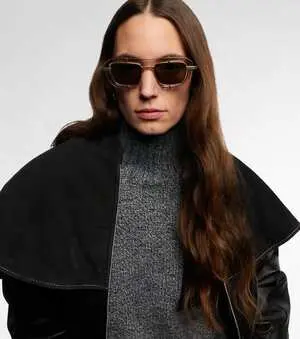 JW Anderson Rectangular Frame Sunglasses - Transparent