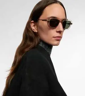 JW Anderson Rectangular Frame Sunglasses - Transparent