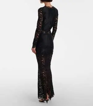 Rabanne Lace-trimmed Maxi Dress