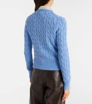 Polo Ralph Lauren Cable-knit Cotton Cardigan - Blue