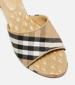 Burberry Sloane 45 Check Mules