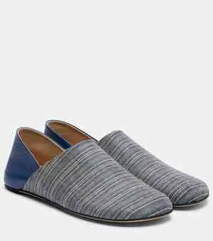 JW Anderson Slip-on Shoes With Leather Trim - Blue