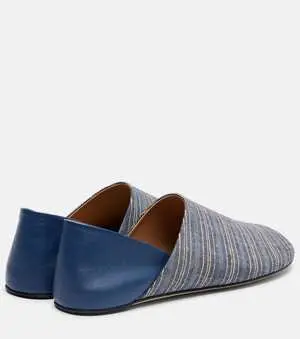 JW Anderson Slip-on Shoes With Leather Trim - Blue