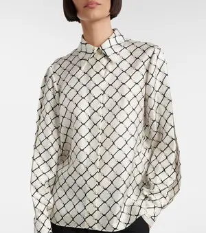 Gucci Horsebit Silk Twill Shirt