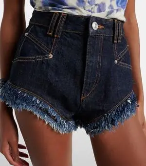 Isabel Marant Étoile Eneidala High-rise Denim Shorts - Blue