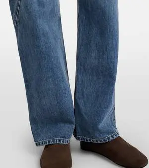 JW Anderson Twisted Embroidered Straight Jeans