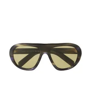Prada Oversized Aviator-style Sunglasses - Brown