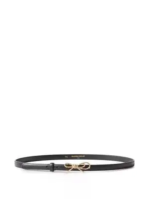 Claudie Pierlot Calf Leather Belt With Bow Buckle