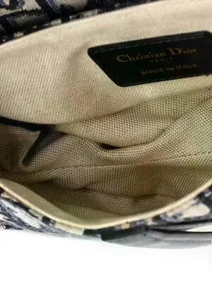 Dior Saddle Handbag Oblique Canvas Mini Shoulder Bag - Blue