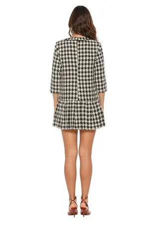 ALEXIA ADMOR Sabine Dress - Bw Houndstooth