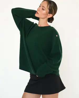 REBODY Beau Oversized Crewneck Cashmere Sweater