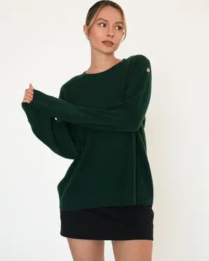 REBODY Beau Oversized Crewneck Cashmere Sweater