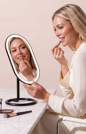 FANCII Vera Lighted Vanity Mirror - Black