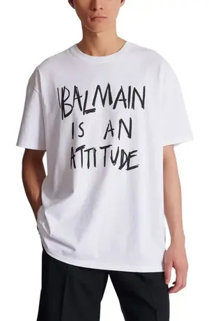 Balmain Coton Printed T-shirt