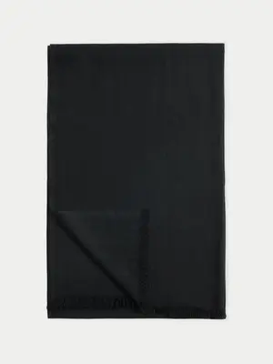 Gobi Cashmere Lightweight Cashmere Woven Scarf - Black
