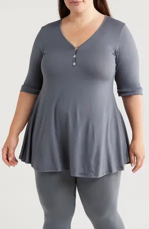 24seven Comfort Apparel Button Up Tops