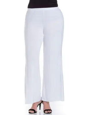 24seven Comfort Apparel Frill Pants For Women