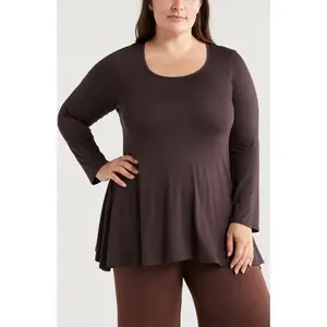 24seven Comfort Apparel Scoop Neck Kaftans Tunics