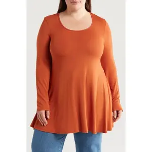 24seven Comfort Apparel Long Sleeve Kaftans Tunics