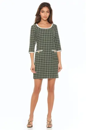ALEXIA ADMOR Orla Tweed Mini Dress