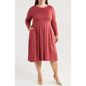 24seven Comfort Apparel Cut Out Day Dresses