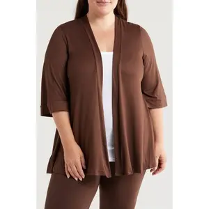 24seven Comfort Apparel Cut Out Cardigans For Women