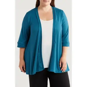 24seven Comfort Apparel 3/4 Sleeve Cardigans For Women