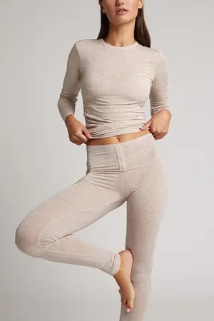 NEGATIVE UNDERWEAR Whipped Long Underwear - Sand