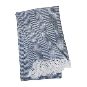 ELISABETH YORK 50" X 60" Tabor Throw Collection - Blue