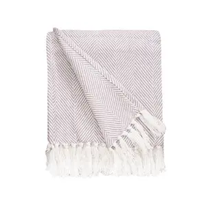 ELISABETH YORK 50" X 60" Tabor Throw Collection - Grey