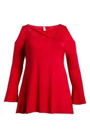 24SEVEN COMFORT APPAREL Crisscross Strap Jersey Top