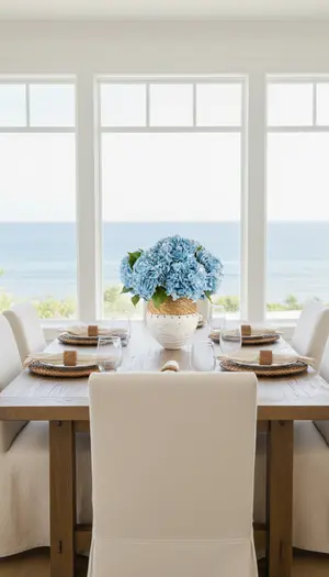 COCOBELLA Viviana Realtouch Hydrangea Stoneweave Arrangement