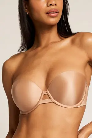 NEGATIVE UNDERWEAR Glacé Strapless Bra - Buff
