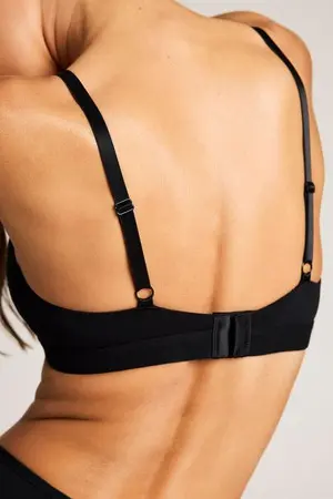 NEGATIVE UNDERWEAR Cloud Cotton Cutout Bra - Black