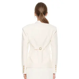 ALEXIA ADMOR Alira Single Button Wrap Blazer - Oat