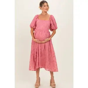 Pinkblush Puff Sleeve Day Dresses