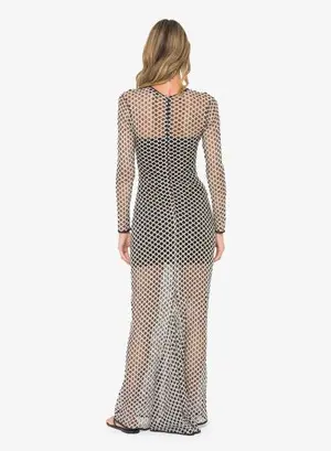 JBQ Gia Fishnet Lace Dress