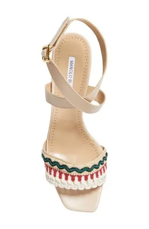 Manolo Blahnik Mabeco Ankle-strap Sandal