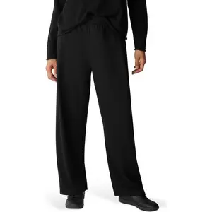 Eileen Fisher Pleated Straight Leg Ankle Pants
