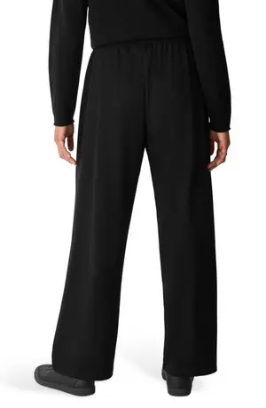 Eileen Fisher Pleated Straight Leg Ankle Pants