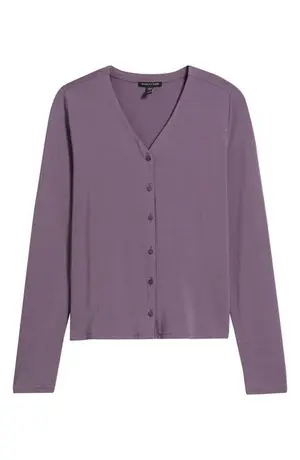 Eileen Fisher Boxy Button-up Top - Mulled Grape