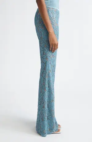 Michael Kors Sequin Embroidered Lace Bootleg Pants