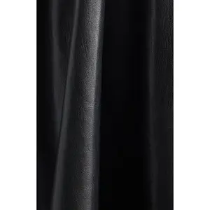Alice + Olivia Emmy Faux Leather Sleeveless Mini Dress - Black