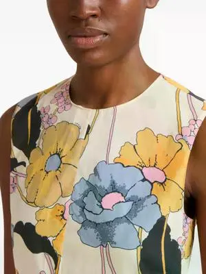 Marni Floral Print Midi Dress
