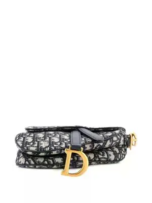 Dior Saddle Handbag Oblique Canvas Mini Shoulder Bag
